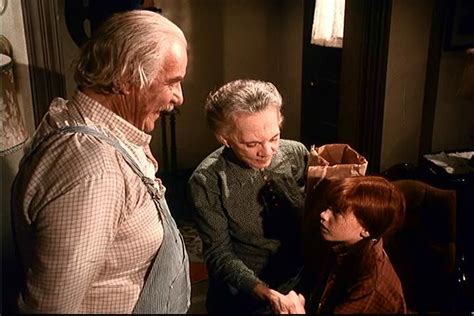 Will Geer Ellen Corby And Kami Cotler In The Waltons 1971 Photo