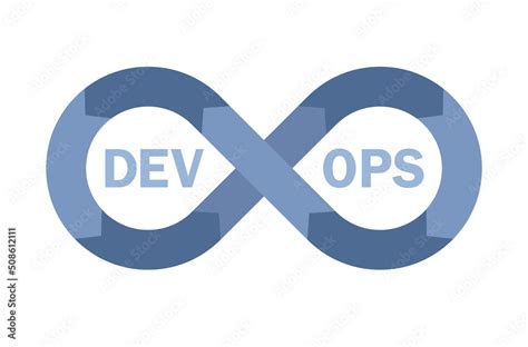 Devops Icon Programming And Engineering Concept Software Development And Information