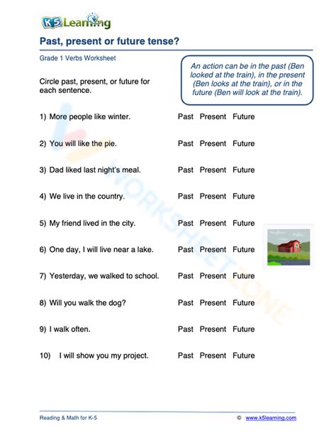 Past Present Or Future Tense 3 Worksheet Worksheets Library