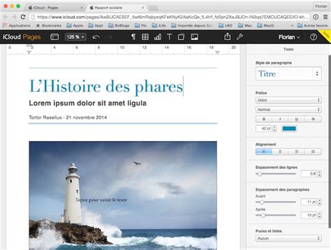 iWork pour iCloud passe en version française MacGeneration