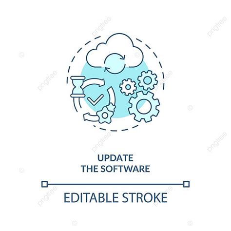 Update Software Concept Icon Icon Software Lineart Vector Icon Software Lineart Png And