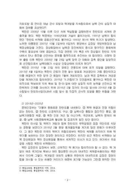 2024년 1학기 문화통합론과북한문학 중간시험과제물 공통해방 이후 한반도의 정세 변화 중간기말과제