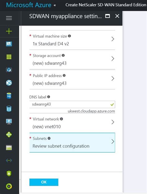 Install Citrix SD WAN VPX Standard Edition On Azure Release Version