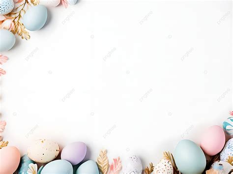 Easter Template Background Easter Dat Decorated Eggs Background Image