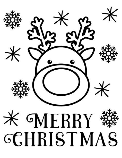 Printable Santa Claus And Reindeer Coloring Pages