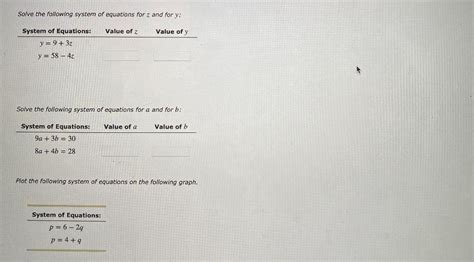 Solved 20 Solving A System Of Equationssolve The Following