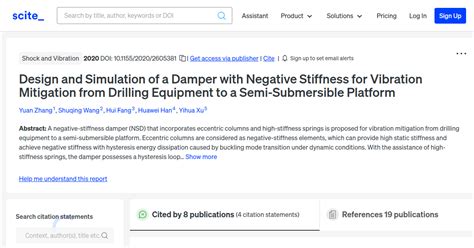 Design And Simulation Of A Damper With Negative Stiffness For Vibration Mitigation From Drilling