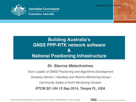 Pdf Building Australias Gnss Ppp Rtk Network Software And National
