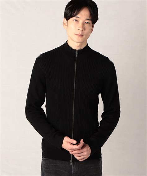 Comme Ca Men（コムサメン）の「【リブ・ニット】ハイネックジップアップ（ニットセーター）」 Wear