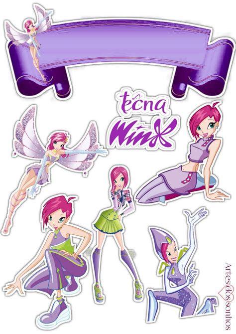 Topo De Bolo Lilás Adesivos Sticker Fadas Lindas Fadas