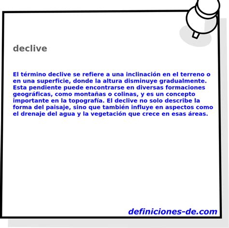 Significado De Declive