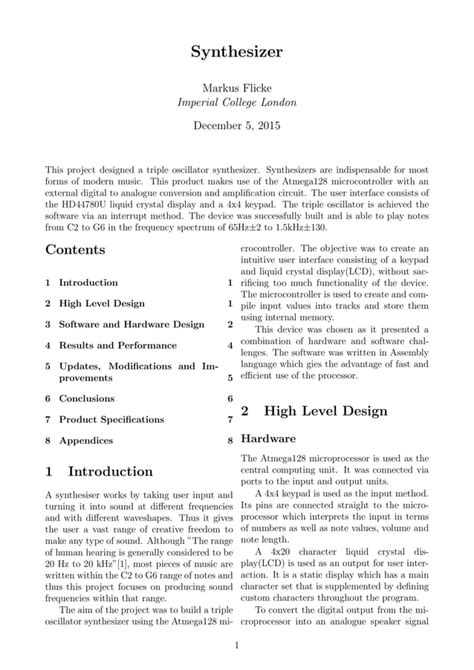 Laboratory Report Sample Pdf