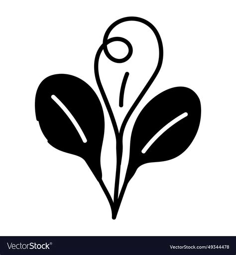 Vegetable Leaves Royalty Free Vector Image Vectorstock