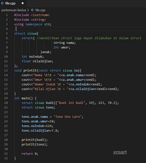 Struct Record Pada C