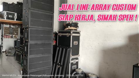 Jual Line Array Custom Youtube