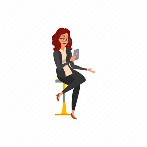 Woman Bored Businesswoman Chatting Ceo By People Icon Download On Iconfinder