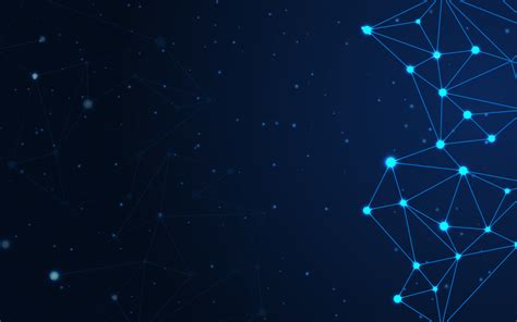 Presentation Background With Blue Plexus Line Dot And Light Digital