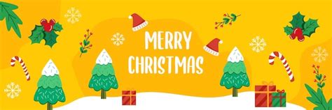 Premium Vector Flat Design Merry Christmas Elements