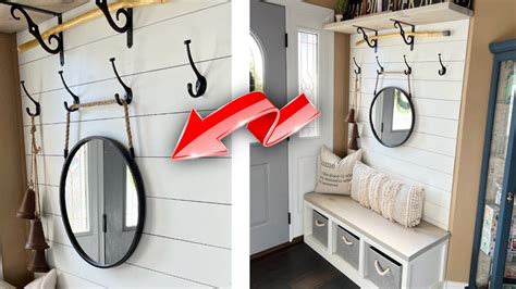 Shoe Storage Bench With A Coat Rack Diy Entryway Project Youtube