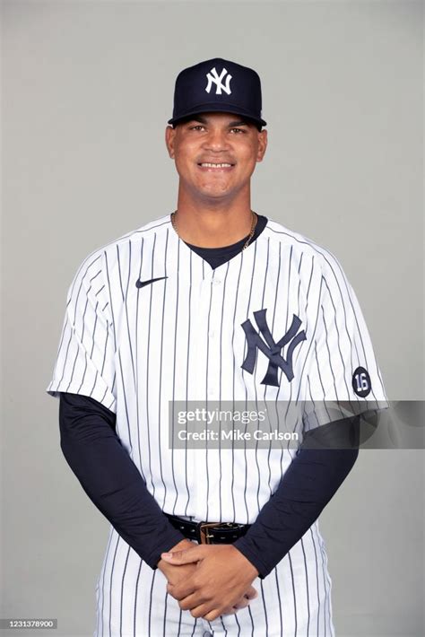 Albert Abreu Of The New York Yankees Poses During Photo Day At George