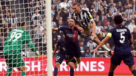 Newcastle 4 1 Psg Fabian Schars Long Range Stunner Caps Historic