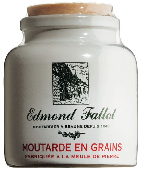 Mostaza De Dijon Gruesa Edmond Fallot 250 Gramos Maceta Gourmet