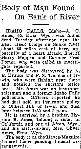 Abraham Charles Ames Sr 1873 1946 Find A Grave Memorial