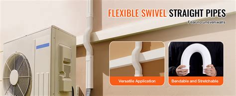 Vevor Mini Split Line Set Cover 3 Inch W 177ft L Pvc Decorative Pipe