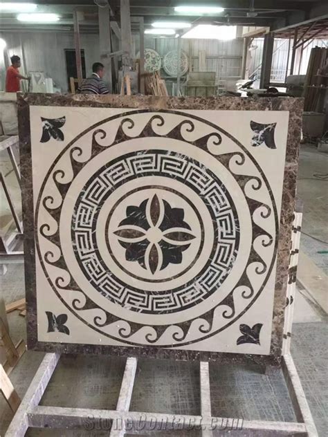 Customized Marble Floor Waterjet Medallion Pattern Design From China