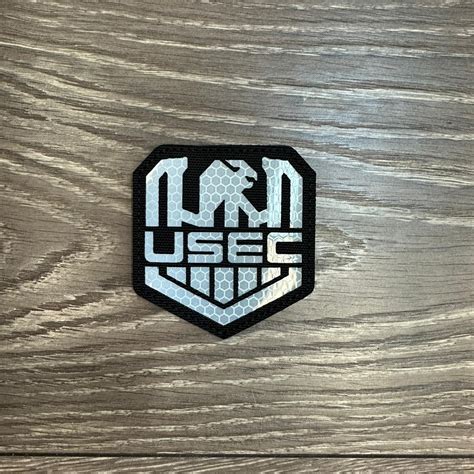 Usec Shield Laser Cut Reflective Velcro Patch Black By Velc