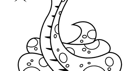 Gambar Ular Kartun Hitam Putih Gambar Gokil