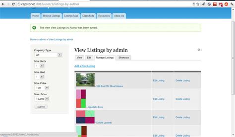 Drupal 7 Adding A Add New Listing Create Content Link On Local