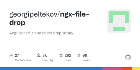 Github Georgipeltekov Ngx File Drop Angular File And Folder Drop Library