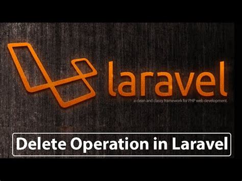 How To Delete Data In Laravel Insert View Update Delete Operation CRUD Part Laravel