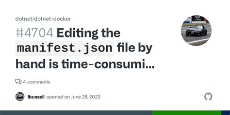 Editing The `manifestjson` File By Hand Is Time Consuming And Error