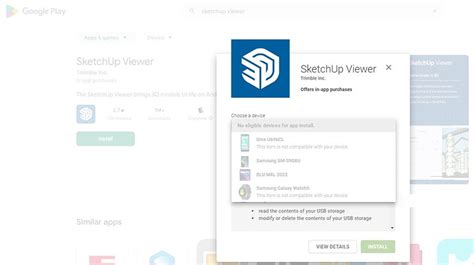 Sketchup Viewer No Eligible Devices For Download Android SketchUp Community