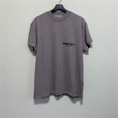 Essentials Tee Ss22 Dark Oatmeal Mens Fashion Tops And Sets Tshirts And Polo Shirts On Carousell