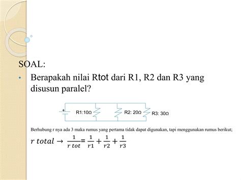 Menghitung Resistor Paralel Pptx