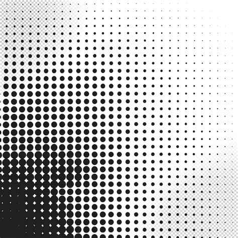 Premium PSD Halftone Dots Pattern Transparent Background