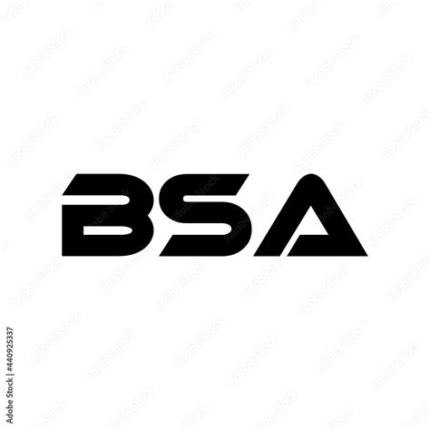 Rsa Letter Logo Design With White Background In Illustrator Vector