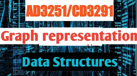 Graph Representation In Tamil Data Structures Design Ad3251