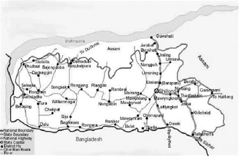 Location Map Of Cherrapunji Download Scientific Diagram