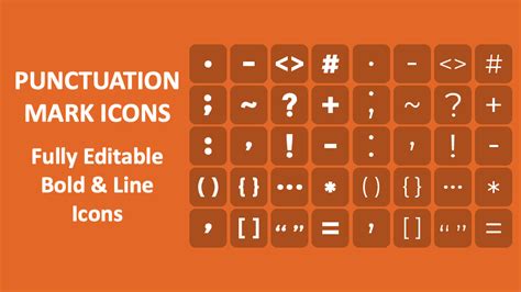 Punctuation Mark Icons For PowerPoint And Google Slides PPT Slides