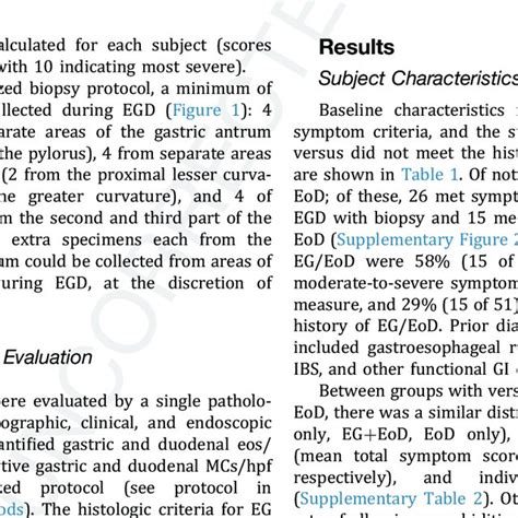Biopsy And Histopathology Protocol And Egeod Diagnostic Criteria Download Scientific Diagram
