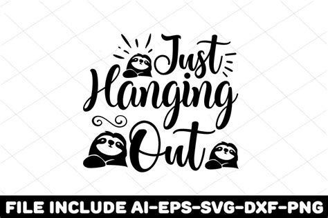 Just Hanging Out Graphic By Teebusiness41 · Creative Fabrica