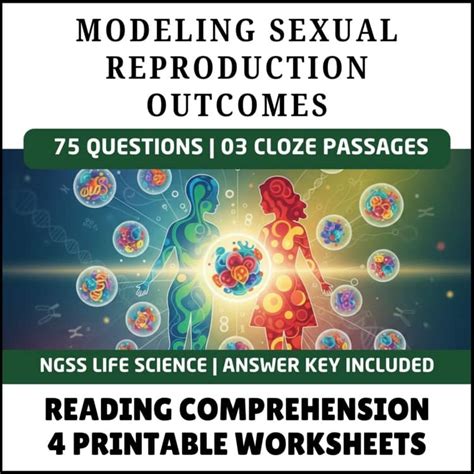 Sexual Reproduction Reading Comprehension Worksheets Grade 6 Ngss