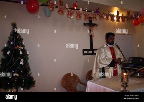 Srinagar Indian Administered Kashmir 25 December A Priest Offers