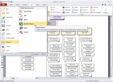Publishing To The Orgplus Plug In