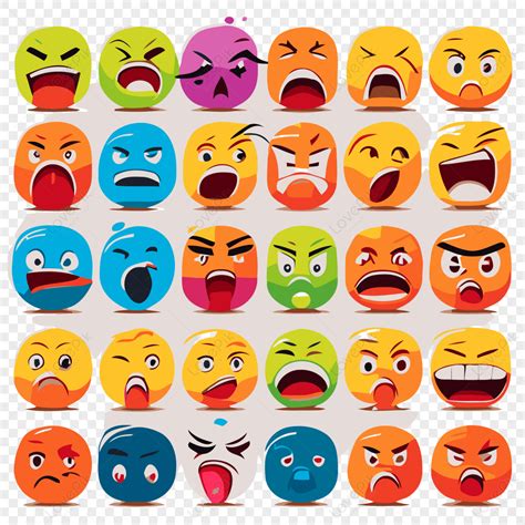 감정 얼굴만화상표클립 아트 Png 일러스트 무료 다운로드 Lovepik