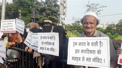 Protest Against Nrc And Cab In Hyderabad The Siasat Daily Archive